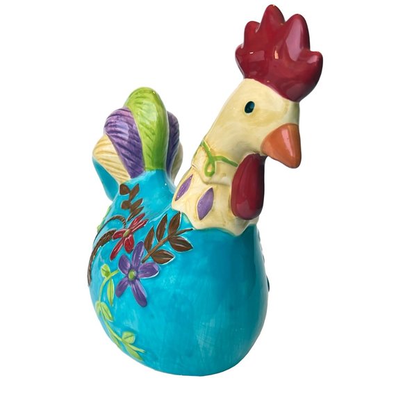 Apropos | Kitchen | Apropos Colorful Handpainted Ceramic Chicken Rooster Kitchen Farmhouse Dcor ...
